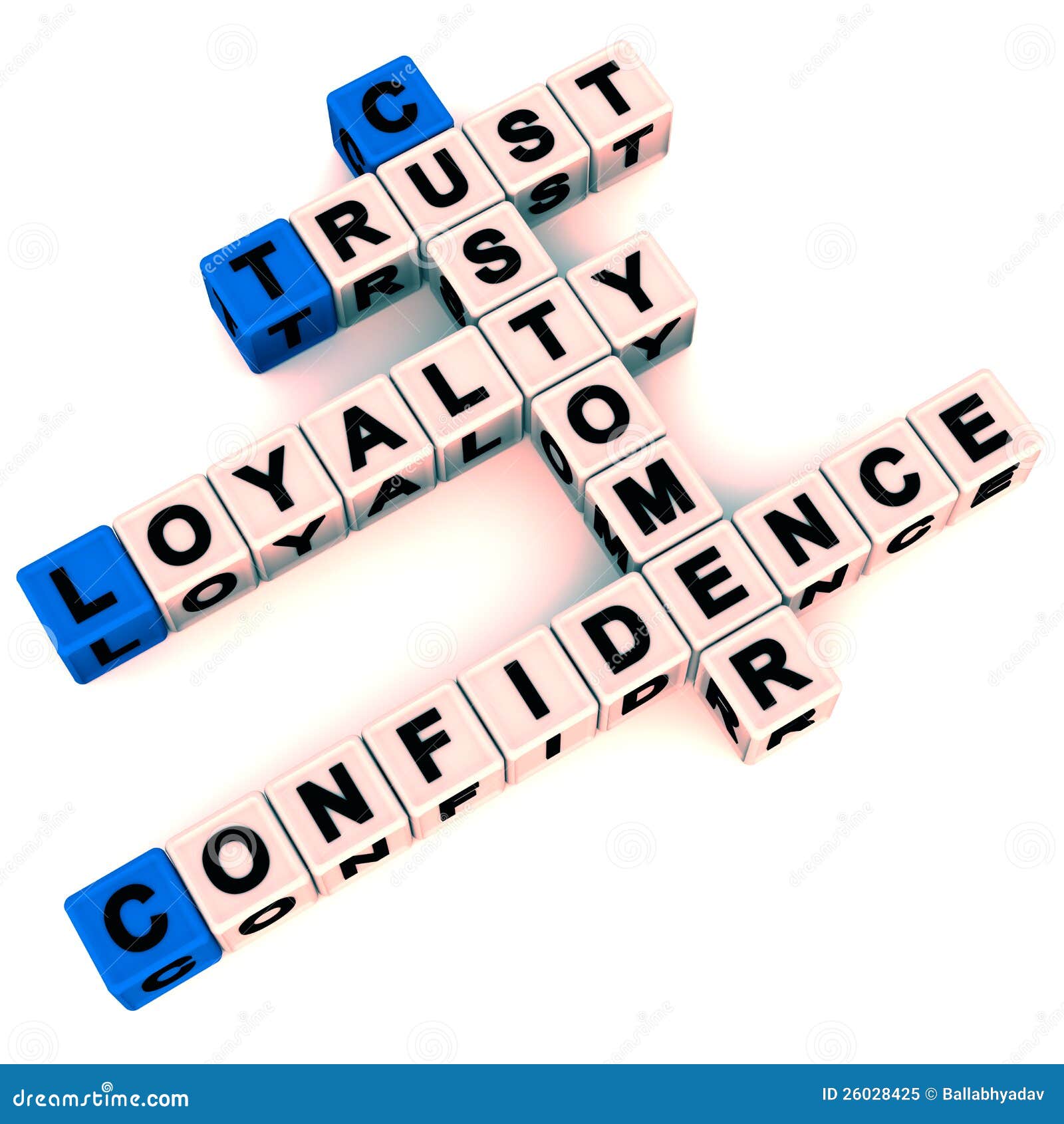 De Loyaliteit En Het Vertrouwen Van De Klant Stock Illustratie ...