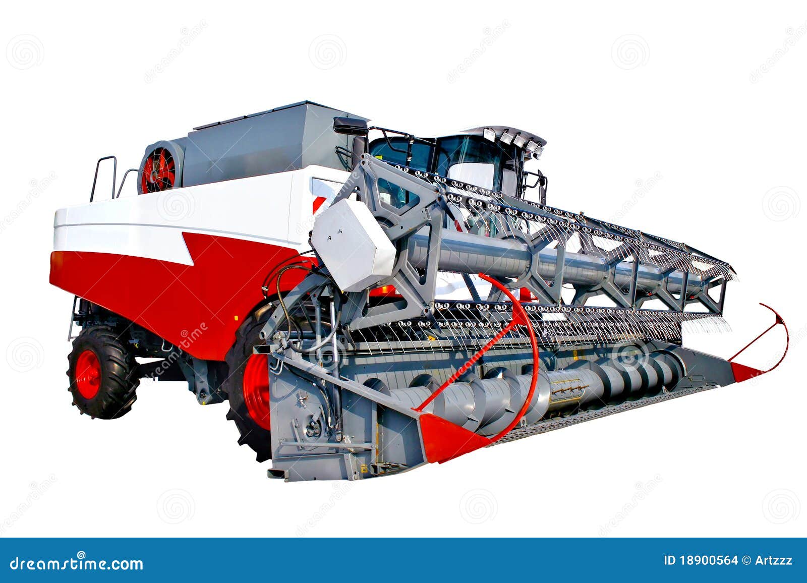 De Maaimachine Van De Korrel Combineert Stock Foto - Image of niemand ...