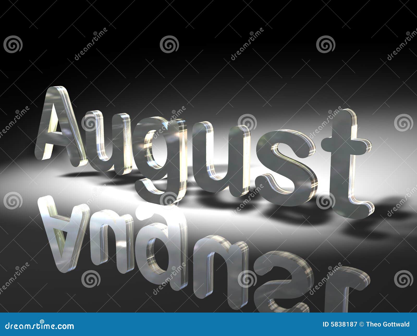 De maand van Augustus stock illustratie. Illustration of glanzend - 5838187