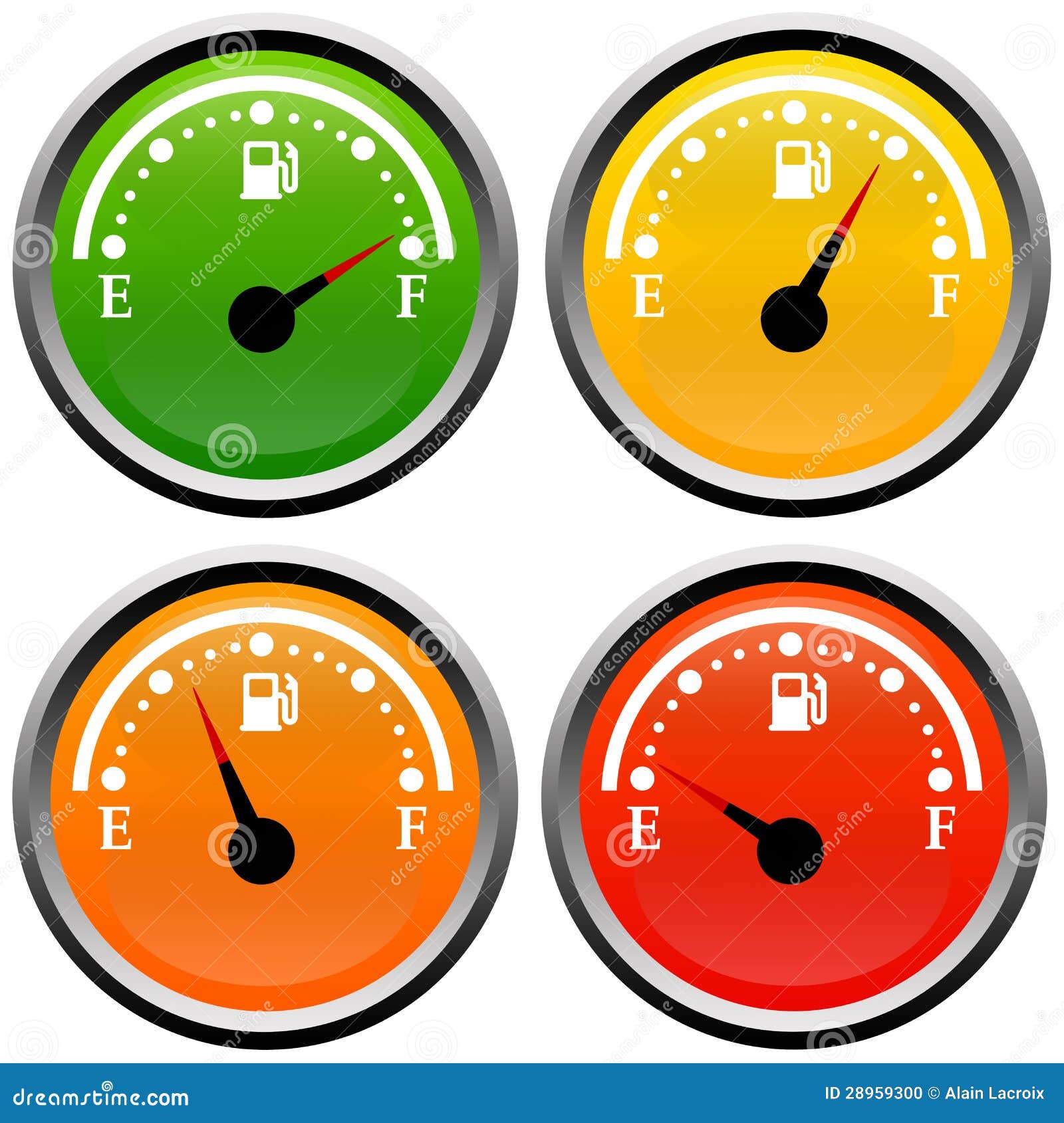 De maat van de brandstof stock illustratie. Illustration of rijden ...