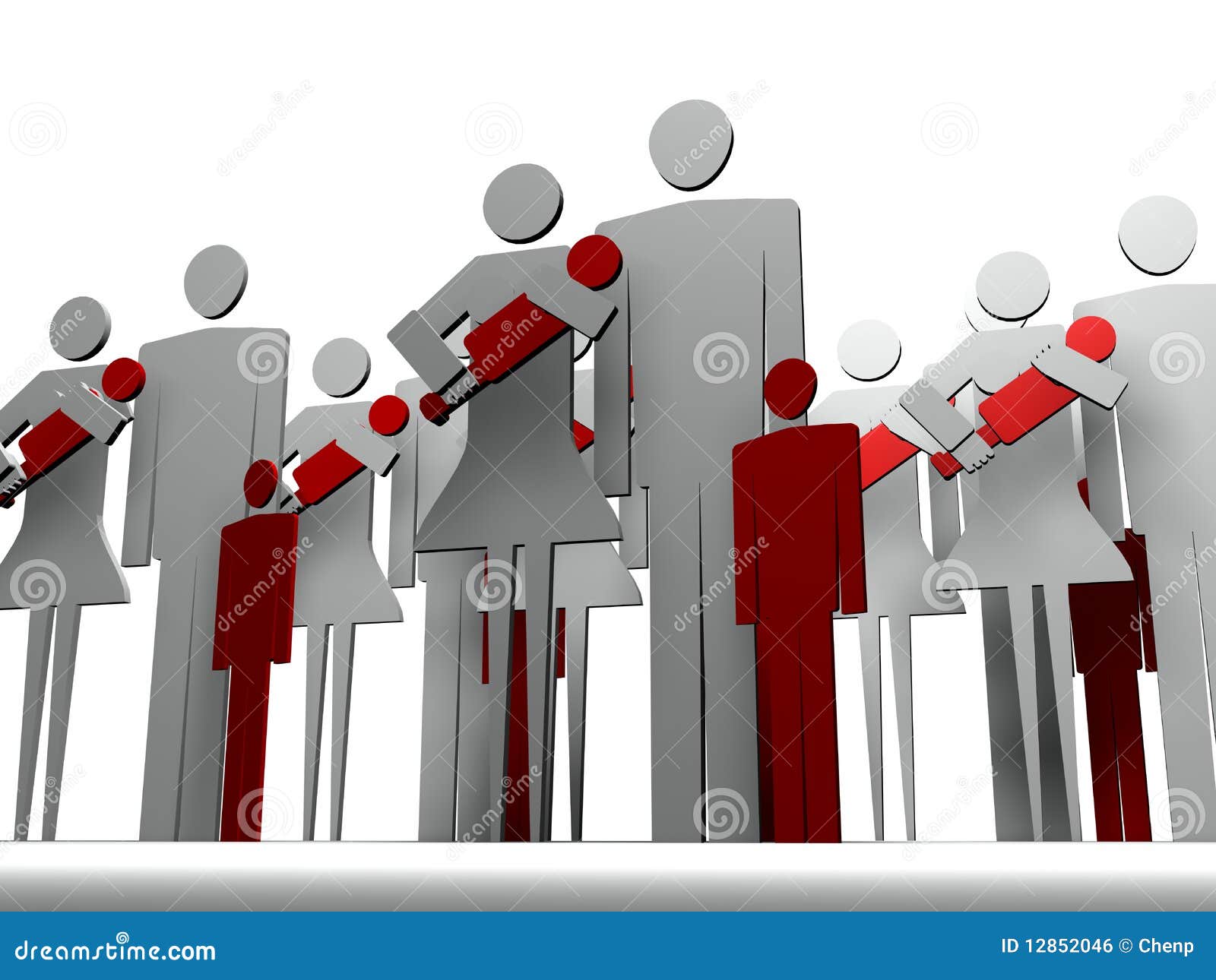 De Maatschappij Met Familie Stock Illustratie - Illustration of gezond ...