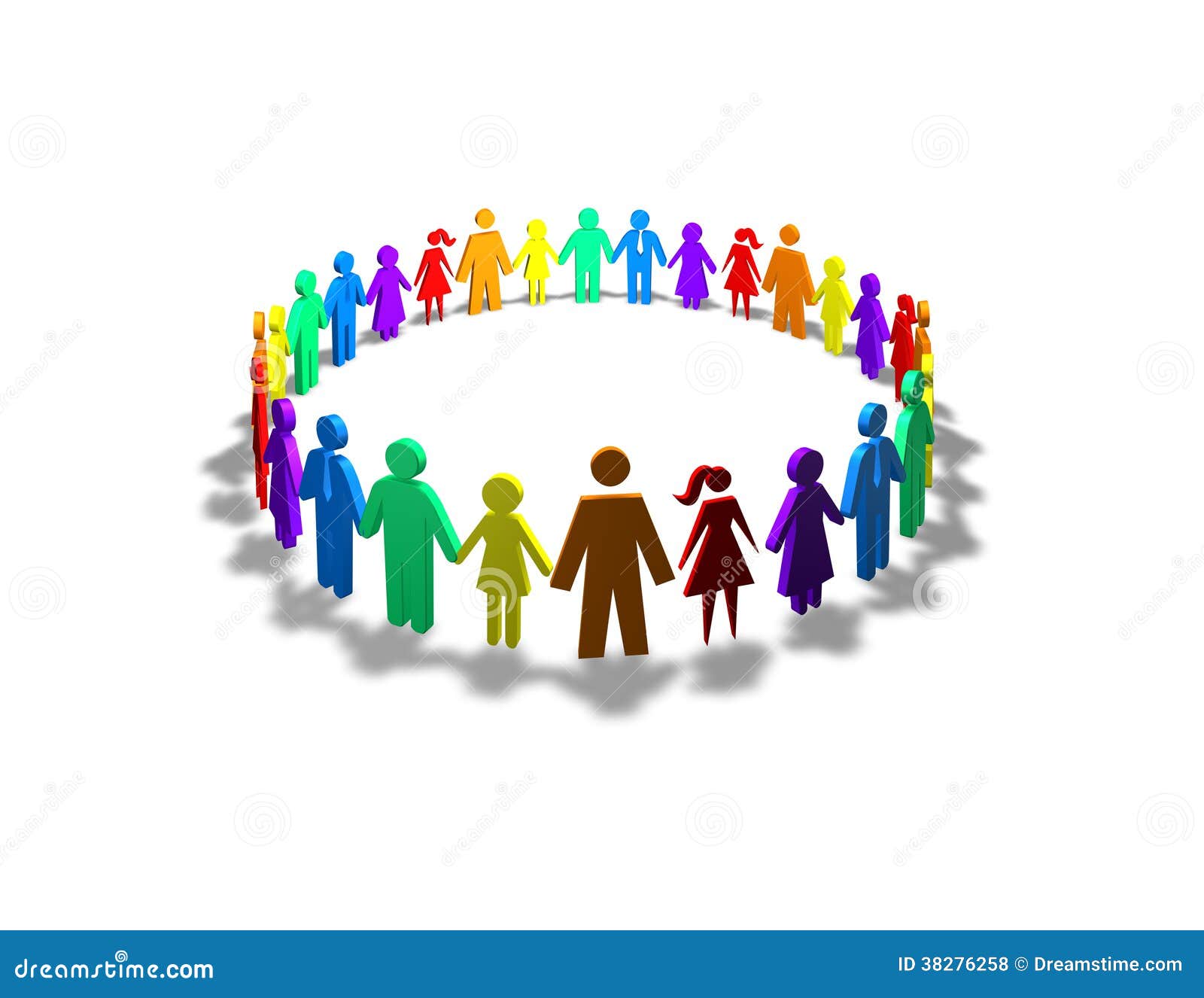 De Maatschappij, Samenhorigheids En Diversiteitsconcept Stock ...