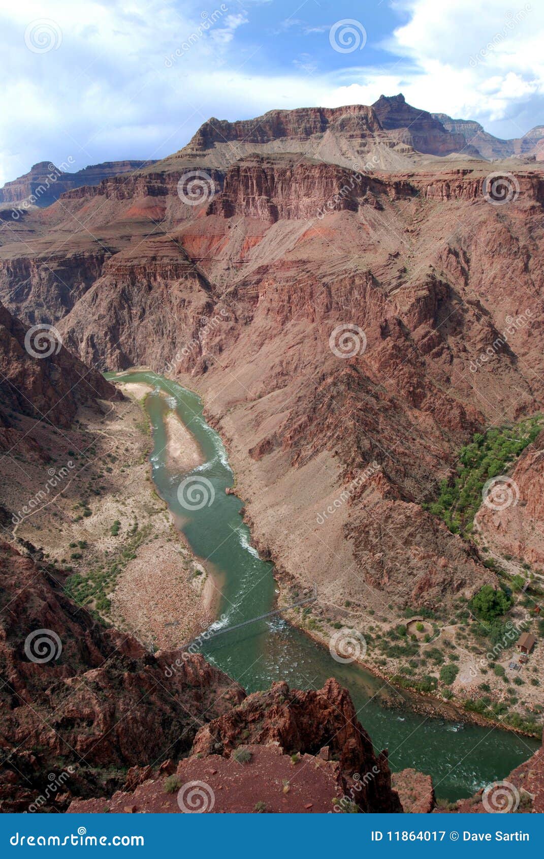 De Machtige Rivier Van Colorado Stock Afbeelding - Image of canion ...