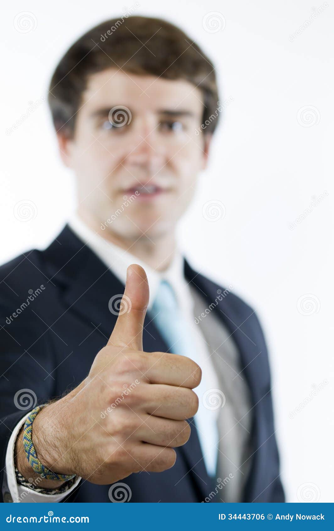 De manager toont de duim stock foto. Image of gehuurd - 34443706