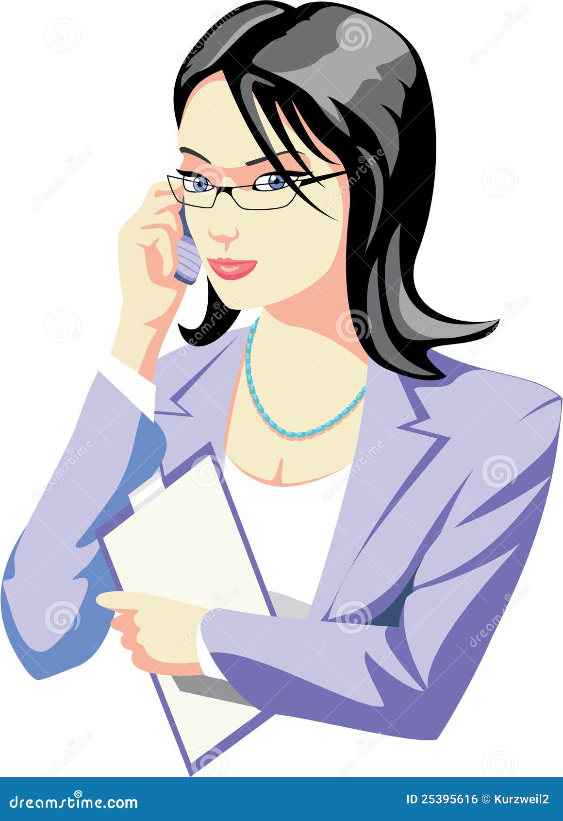 De manager van het bureau vector illustratie. Illustration of contactpersoon - 25395616