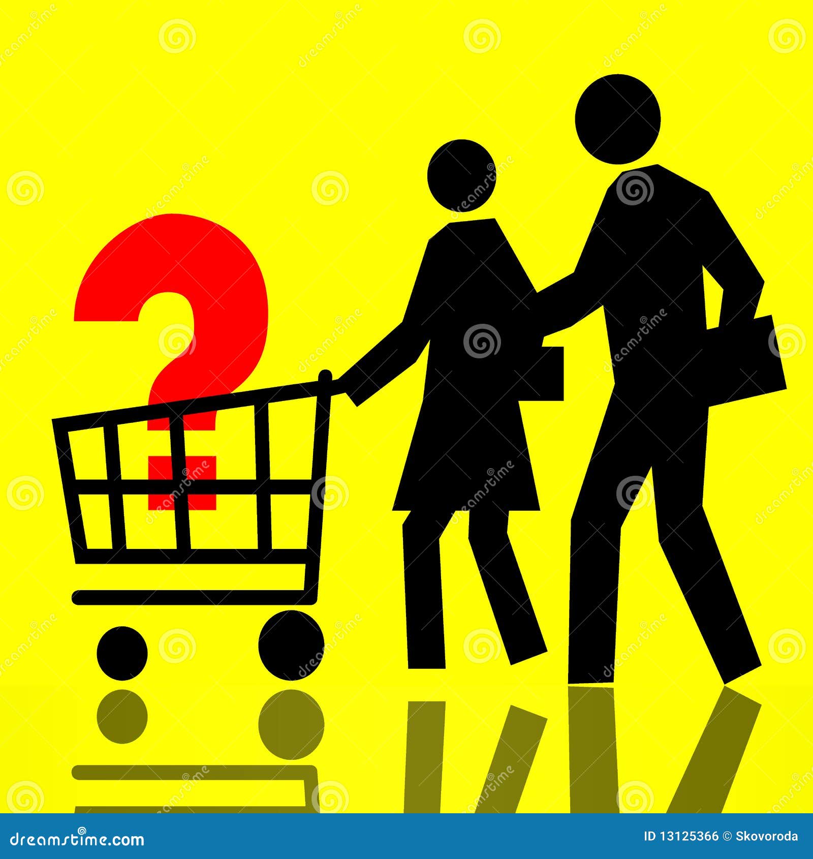 De Mand van de consument stock illustratie. Illustration of mensen ...