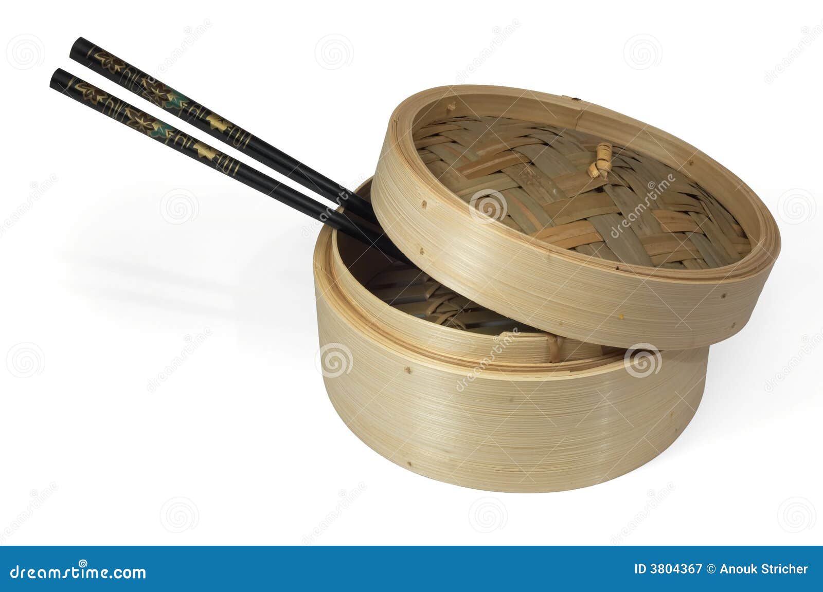 De mand van de stoom stock afbeelding. Image of bamboe - 3804367