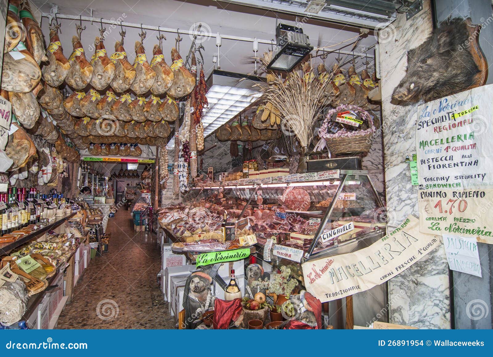 De Markt Van Het Vlees in Florence Italië Redactionele Stock Afbeelding ...