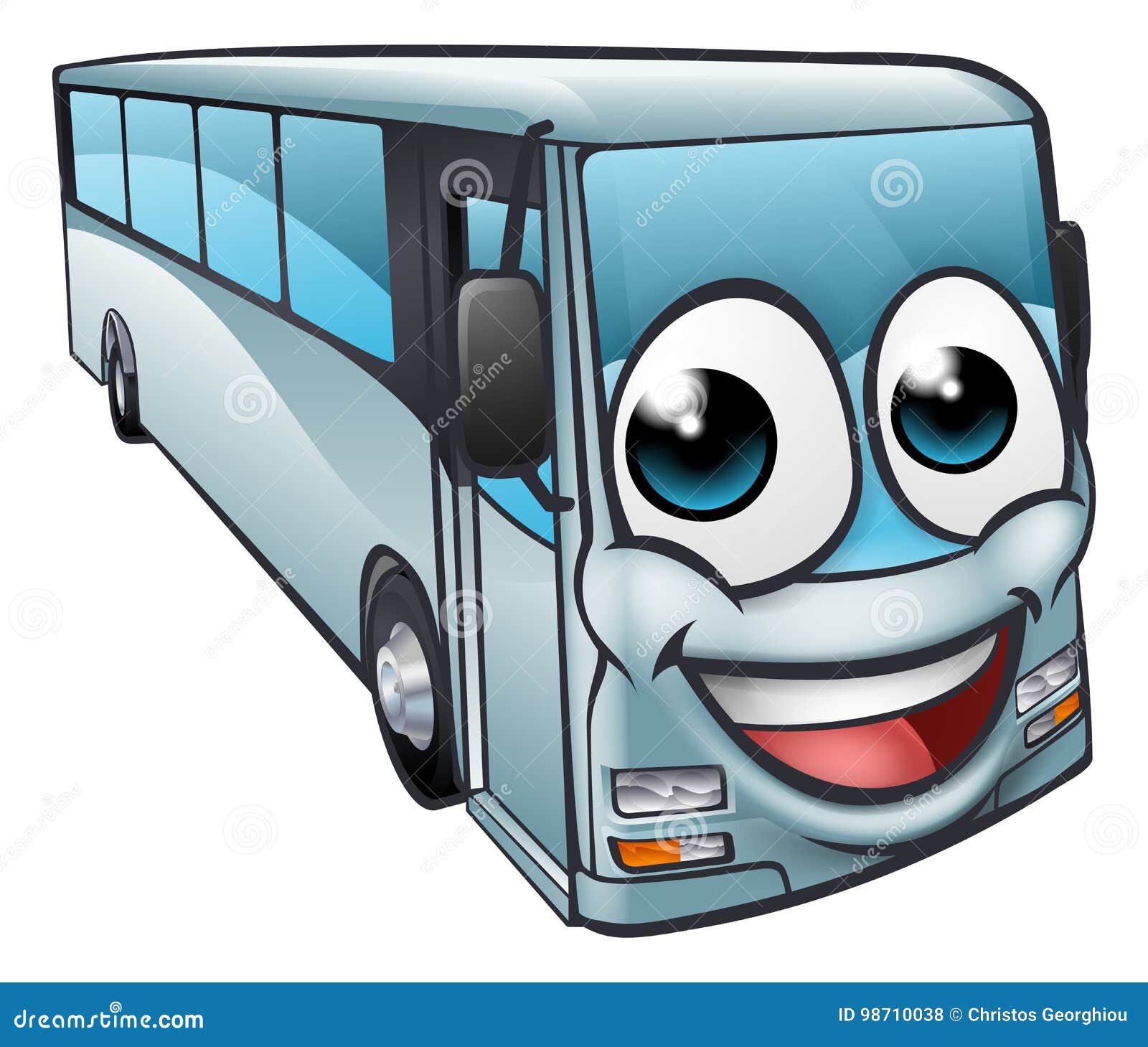 De Mascotte Van Busbus Cartoon Character Vector Illustratie ...