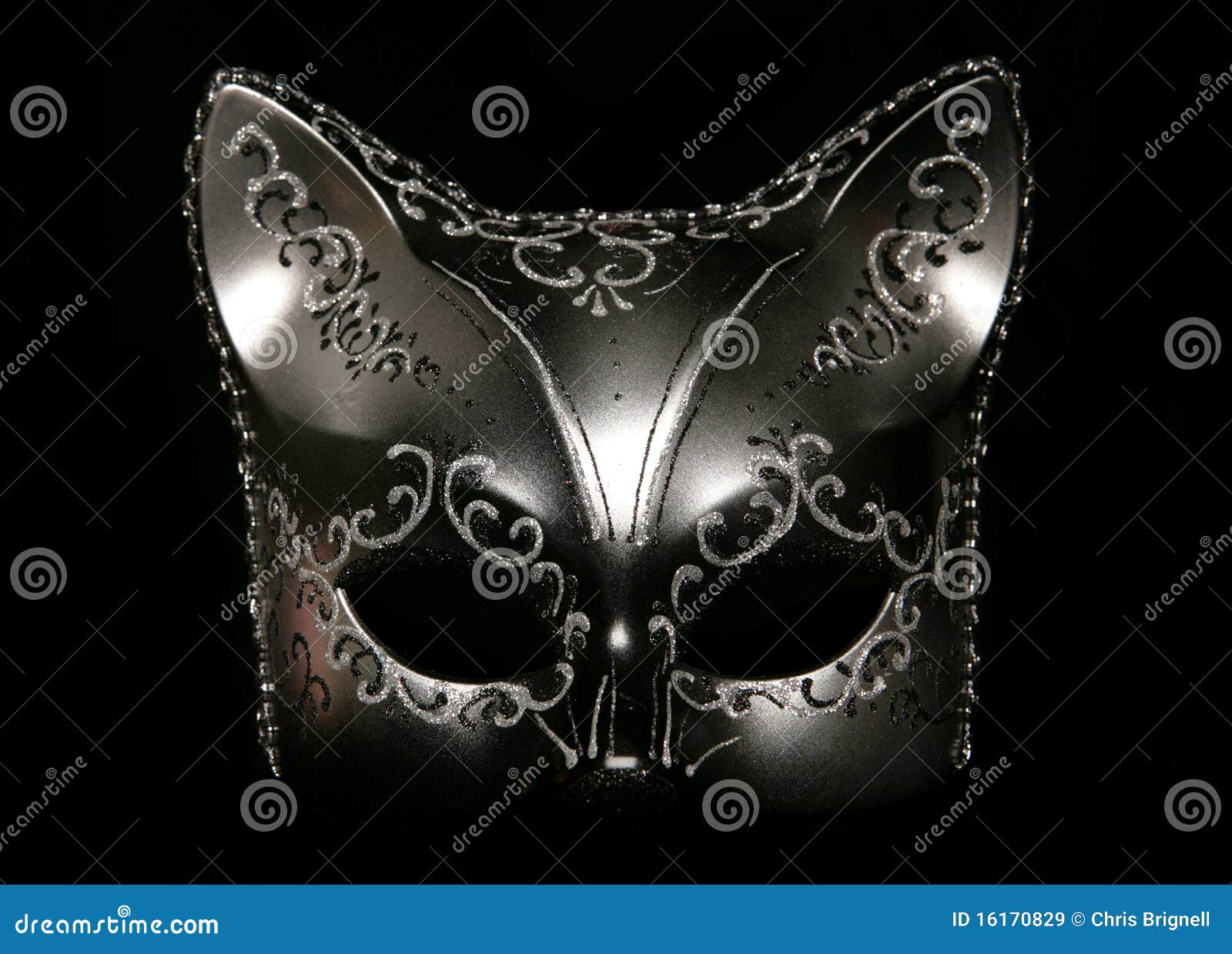 De Maskerademasker Van De Kat Stock Afbeelding - Image of partij ...