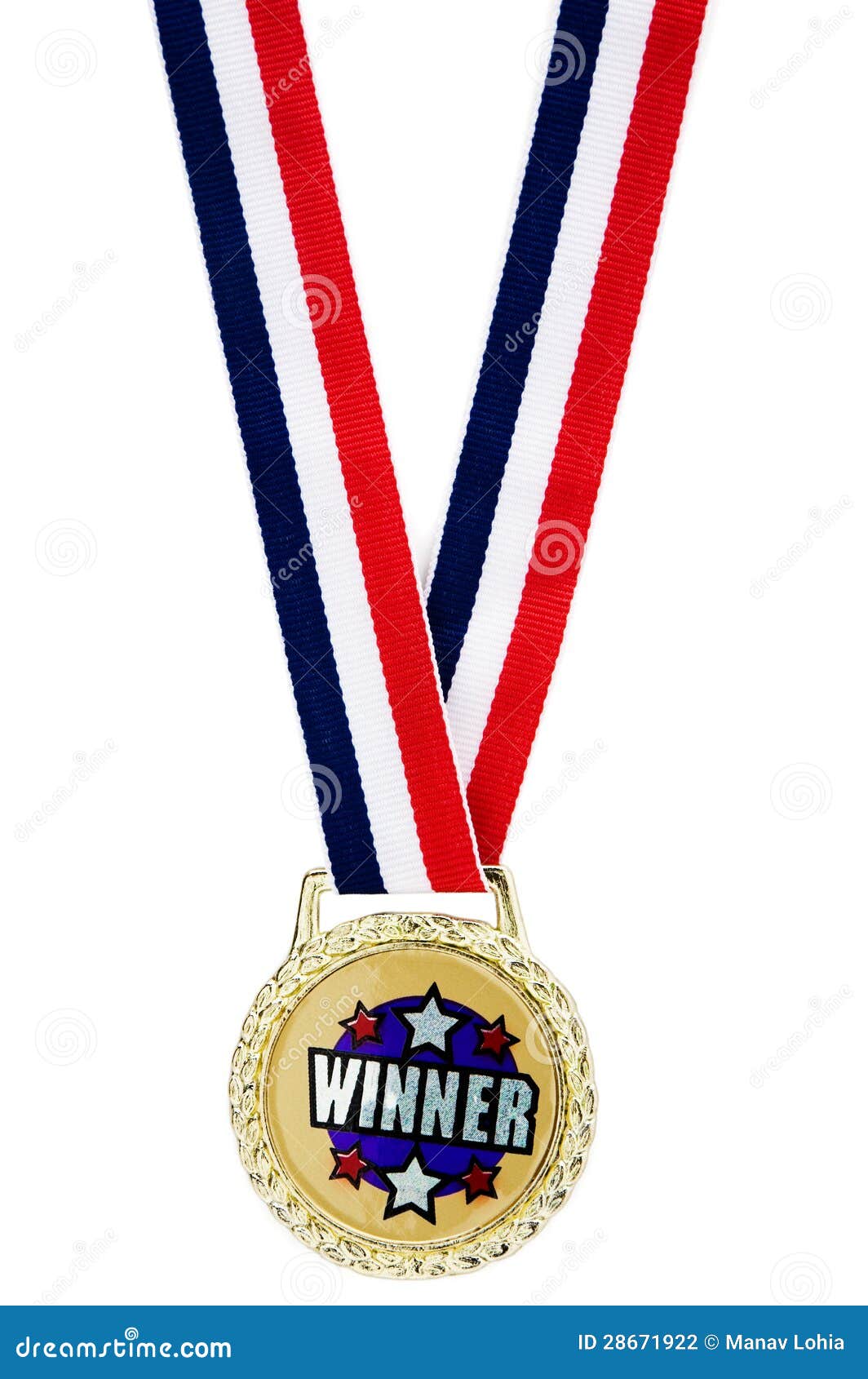 De medaille van de winnaar stock foto. Afbeelding bestaande uit sporten ...