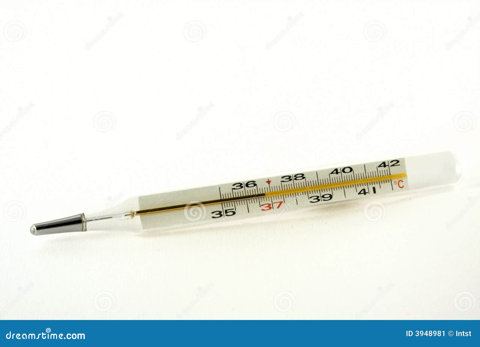 De Medische Thermometer Van Het Kwik. Stock Afbeelding - Image of ...