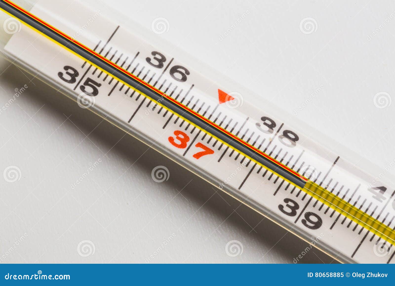De Medische Thermometer Van Het Kwik Stock Afbeelding - Image of aantal ...