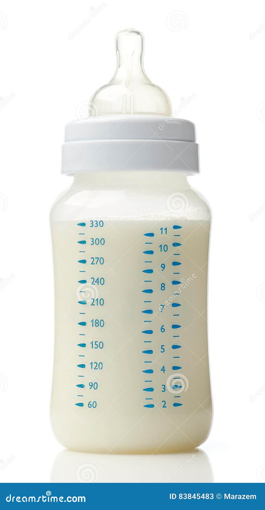 De melkfles van de baby stock afbeelding. Image of plastiek - 83845483