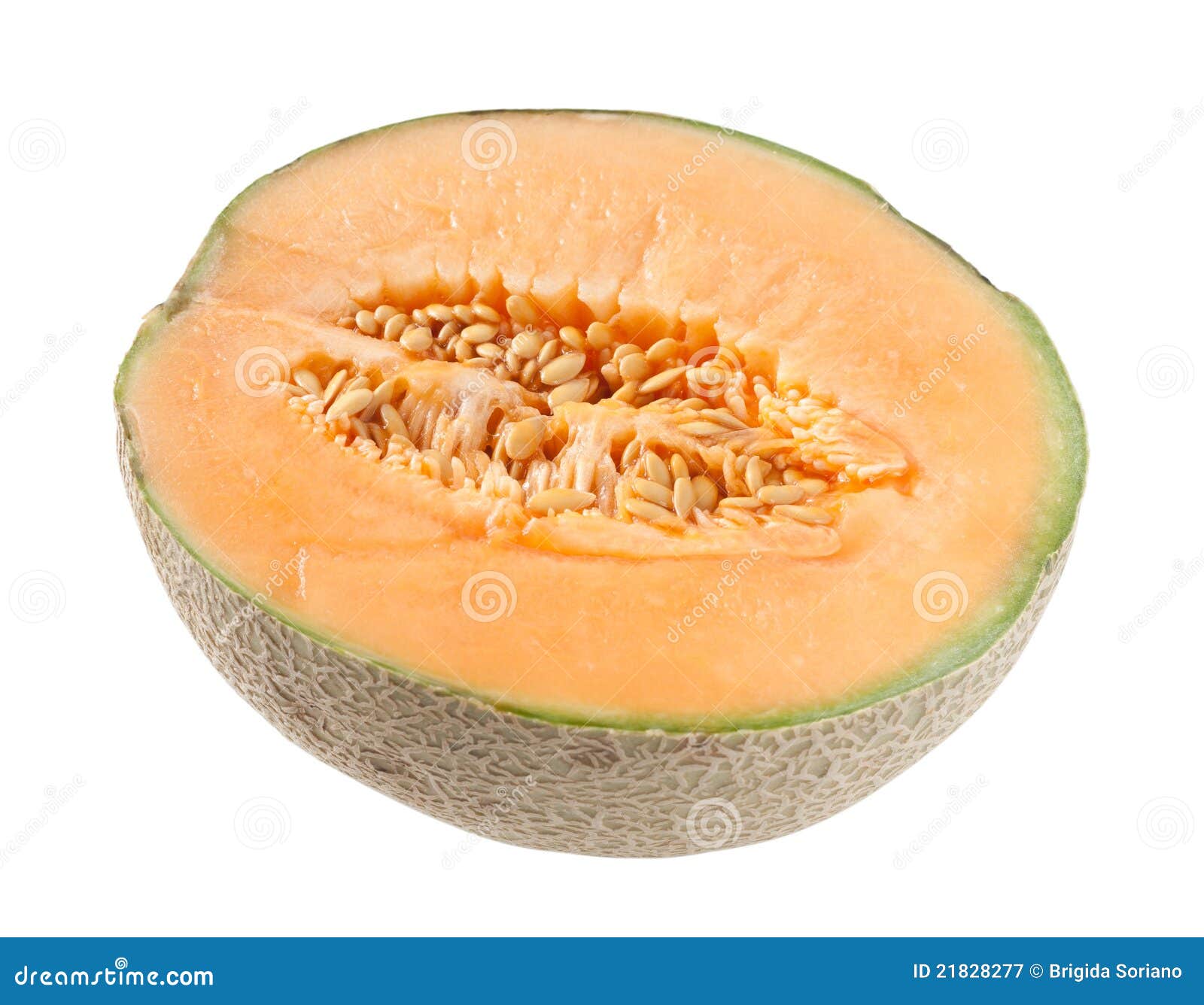 De Meloen Van De Kantaloep Op Wit Stock Afbeelding - Image of kantaloep ...