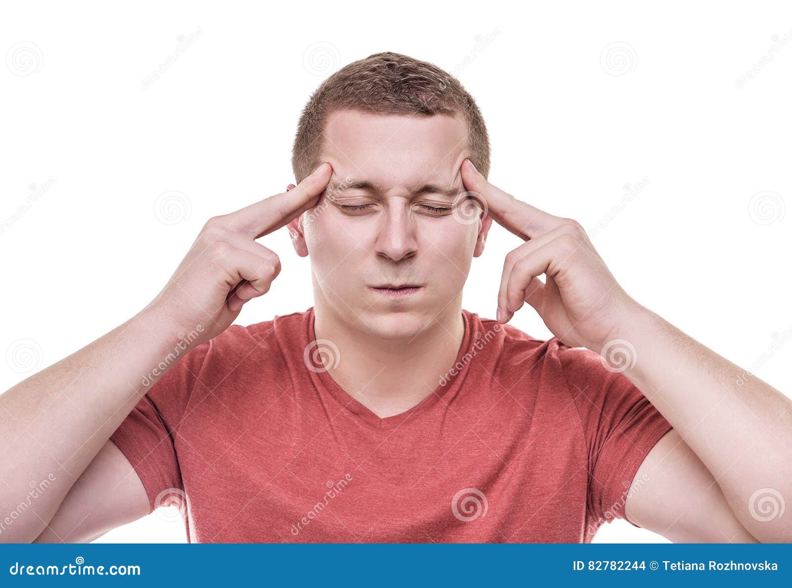 De mens denkt intens stock foto. Image of achtergrond - 82782244