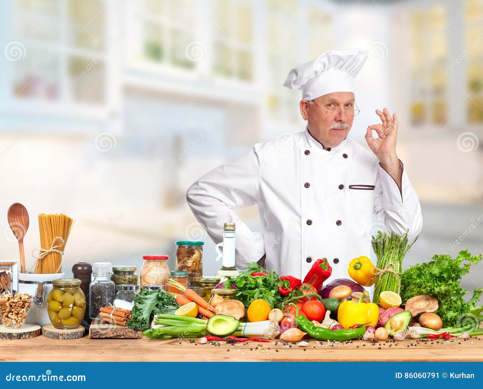 De mens van de chef-kok stock afbeelding. Image of heerlijk - 86060791