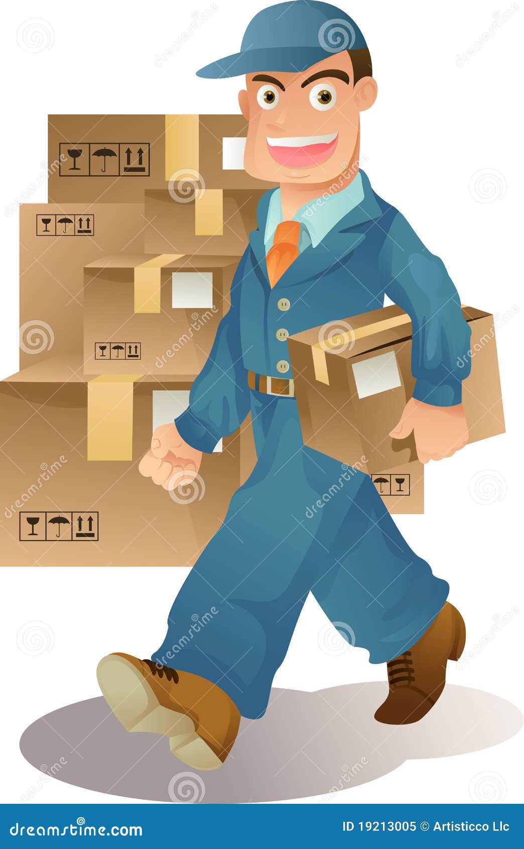 De mens van de levering vector illustratie. Illustration of achtergrond ...