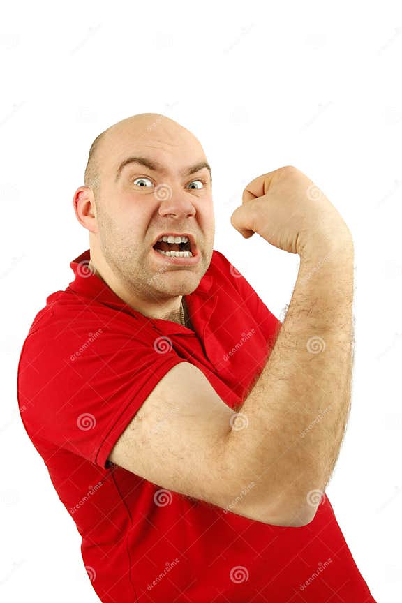 De mens van de woede stock afbeelding. Image of schreeuw - 14159739