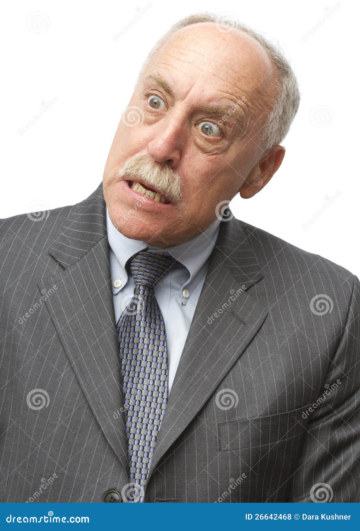 Man Says Huh? stock foto. Image of gezichts, kaal, volledig - 26642468