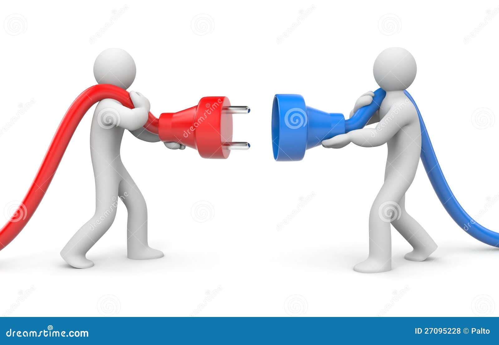 De Mensen Proberen Te Verbinden Stock Illustratie - Illustration of ...