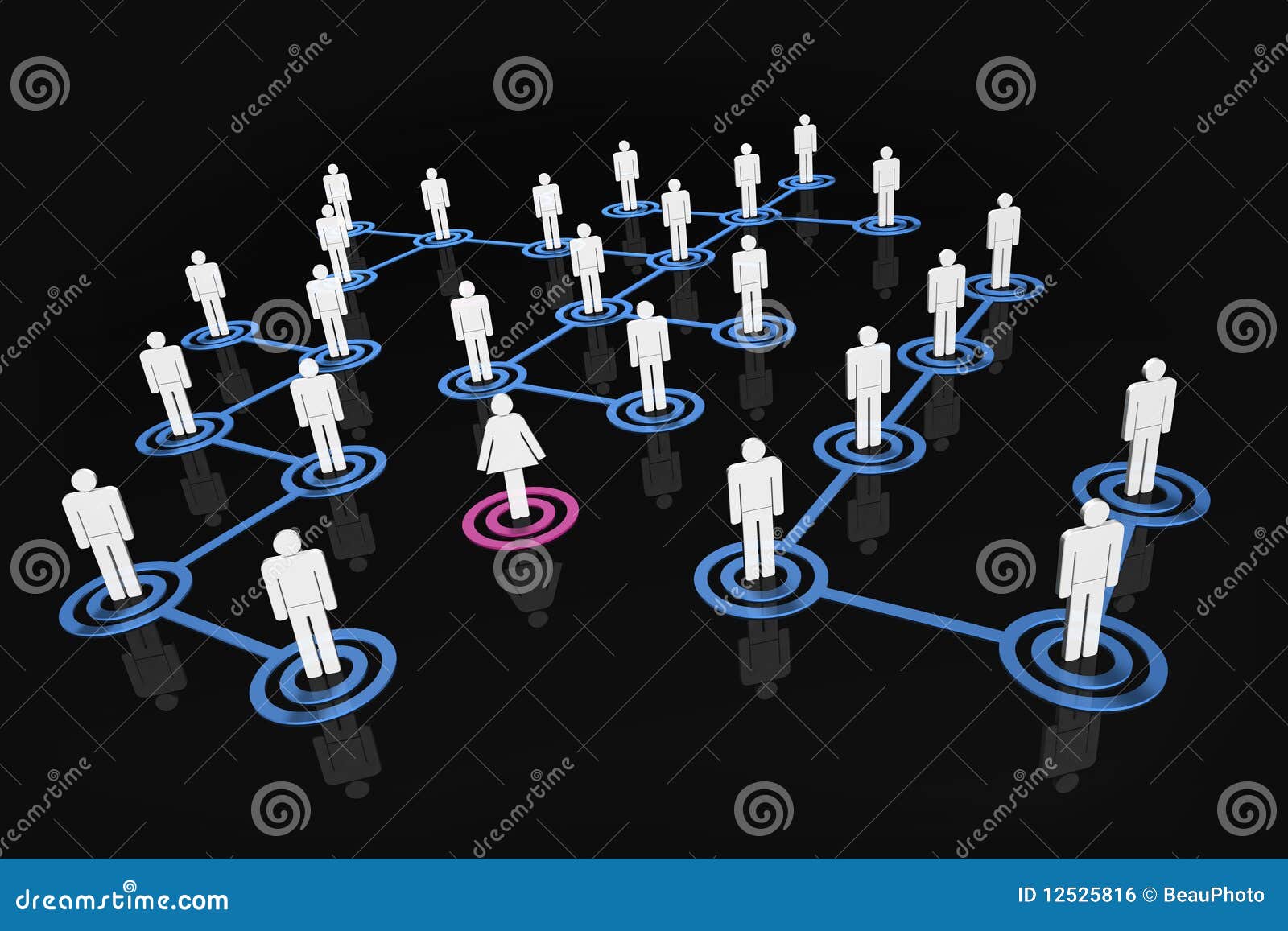 De Mensen Van Het Netwerk - Man Wereld Stock Illustratie - Illustration ...