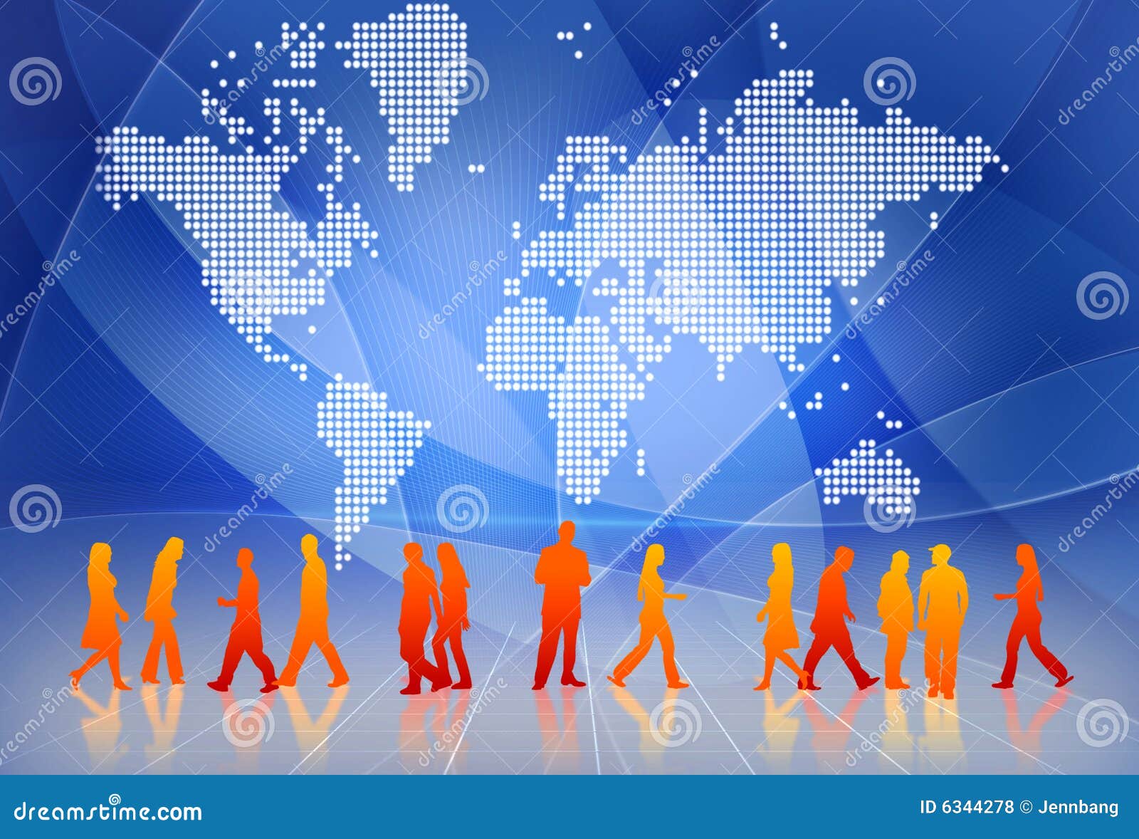 De mensen verbinden stock illustratie. Illustration of mededeling - 6344278