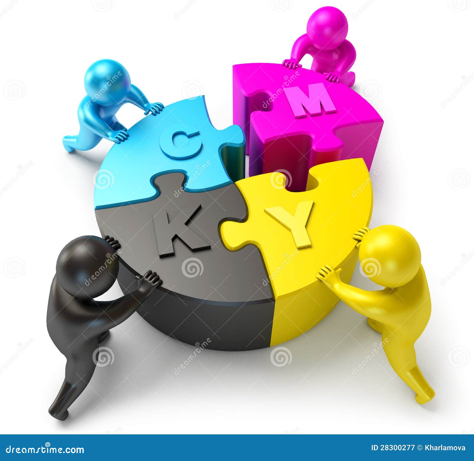 De Mensen Verbinden Een Deel Van Het Diagram Stock Illustratie ...