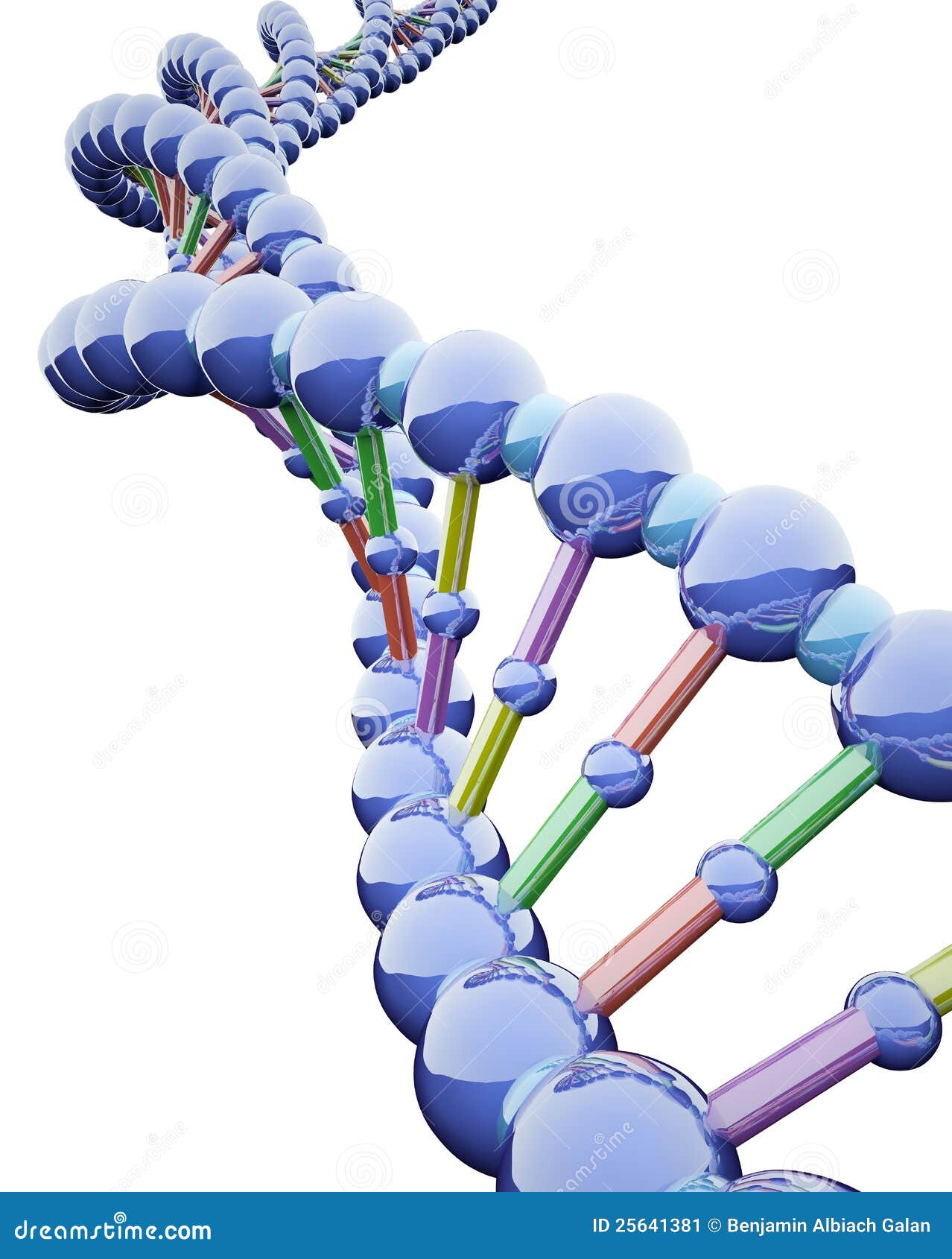 De Metaal Kettingen Van DNA Stock Illustratie - Illustration of ...
