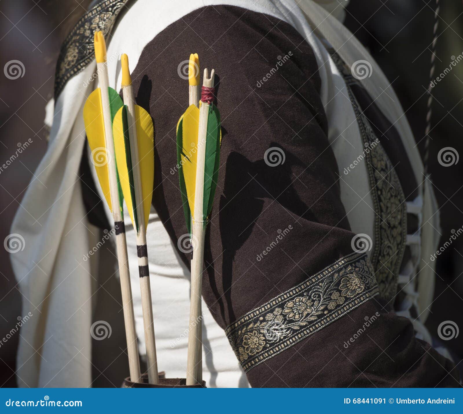 De middeleeuwse schutter stock afbeelding. Image of midden - 68441091