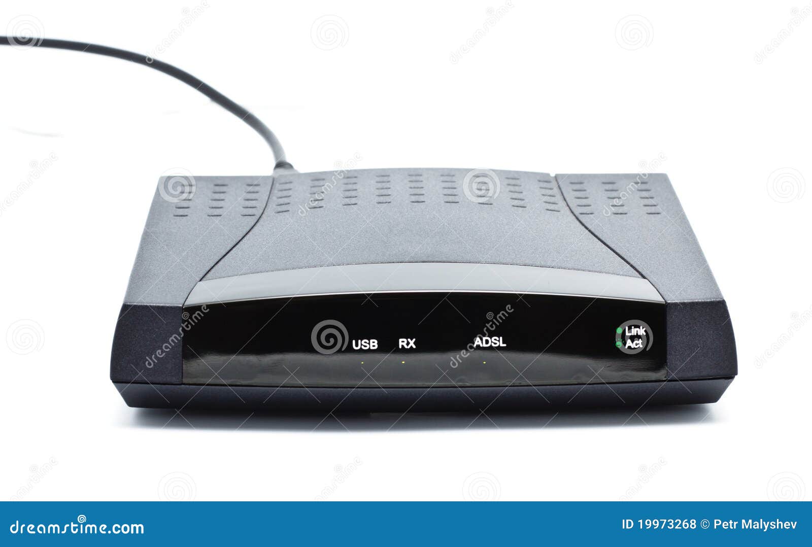 De Modem van ADSL stock foto. Image of grijs, aansluting - 19973268