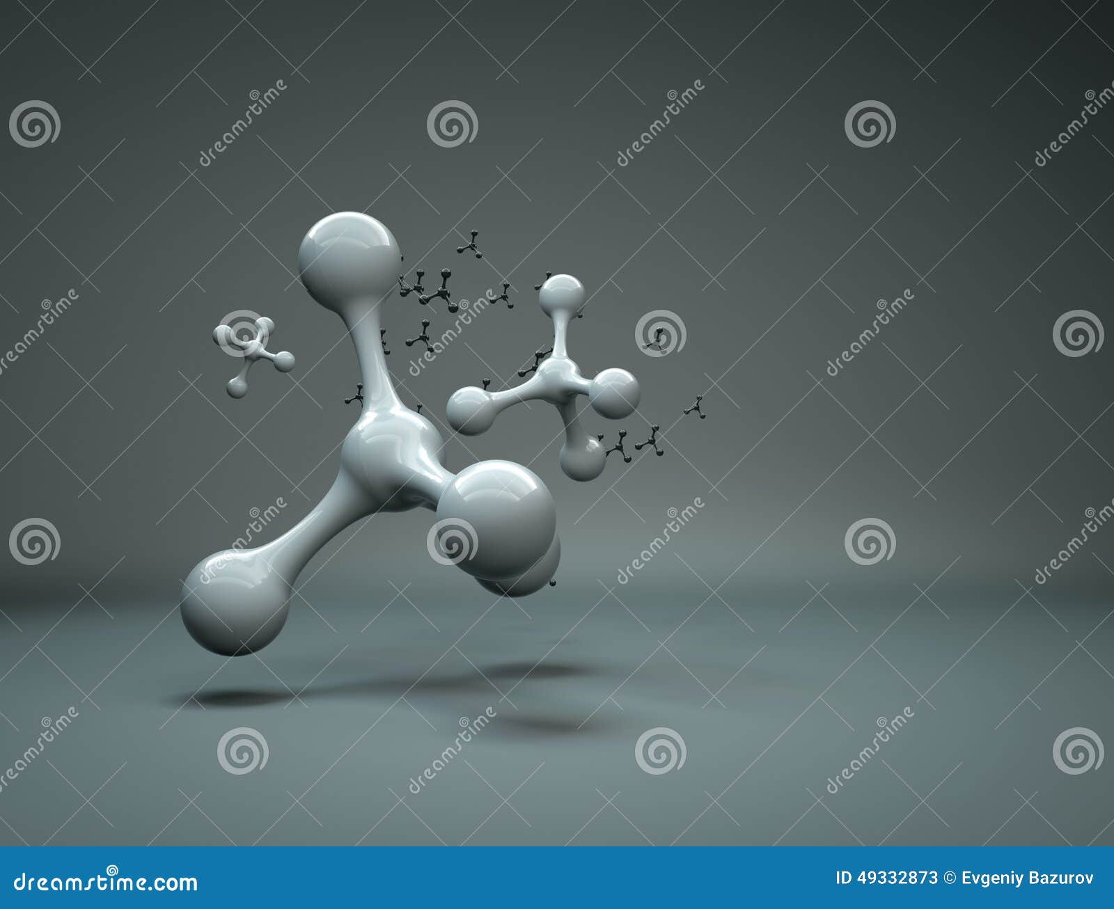 De Molecule Van Het Koolstofatoom Stock Illustratie - Illustration of ...