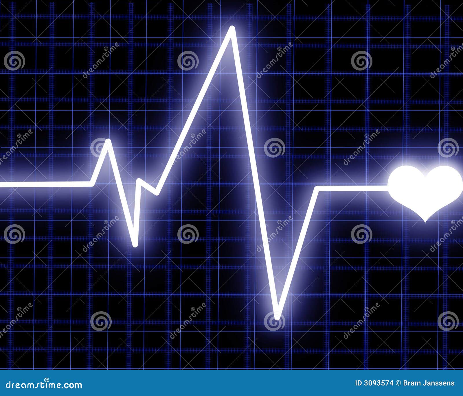 De monitor van het hart stock illustratie. Illustration of grafisch ...