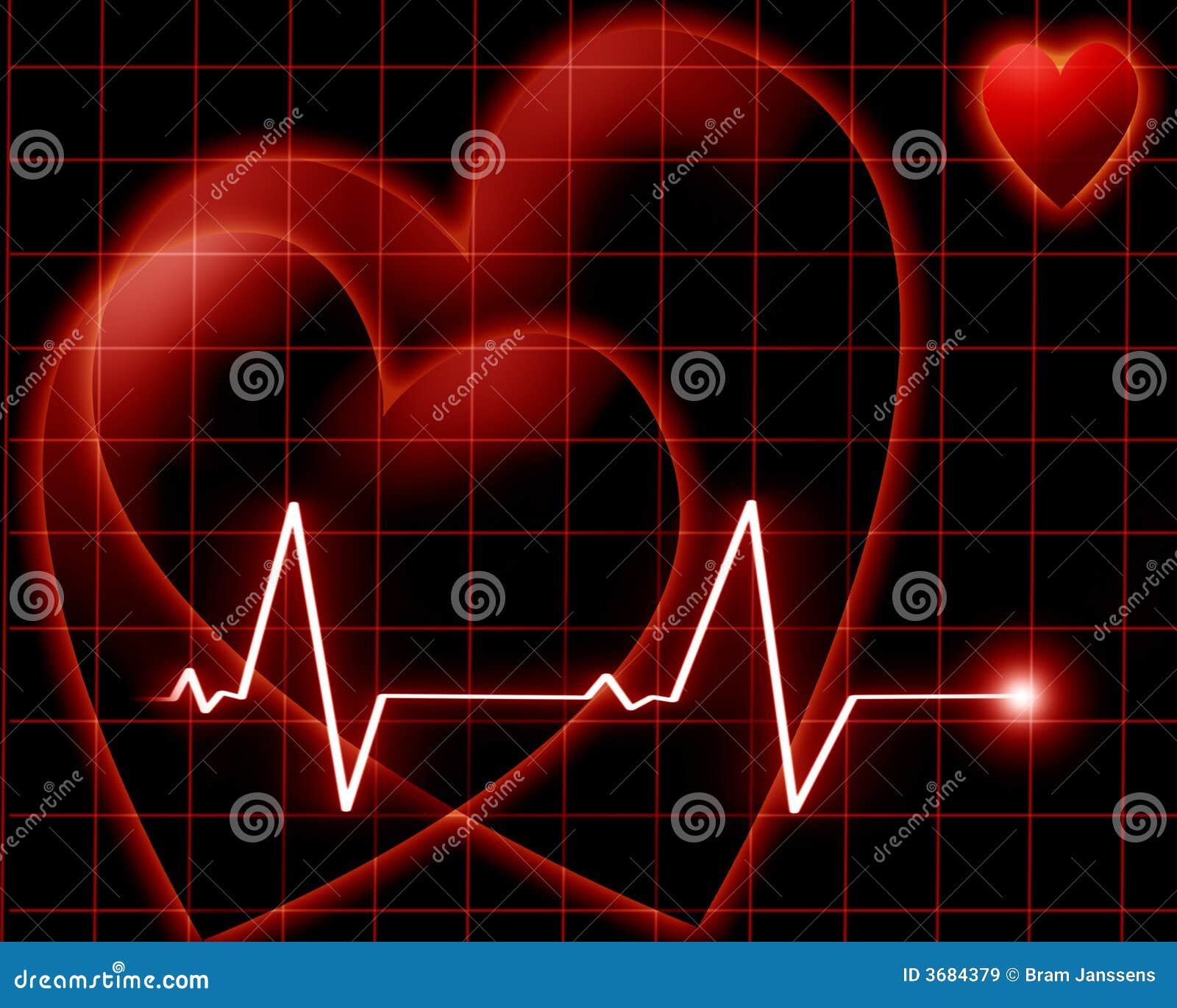 De monitor van het hart stock illustratie. Illustration of levend - 3684379