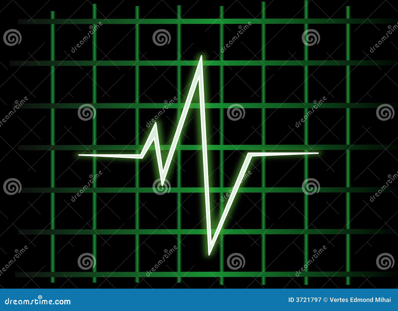 De monitor van het hart stock illustratie. Illustration of terminal ...
