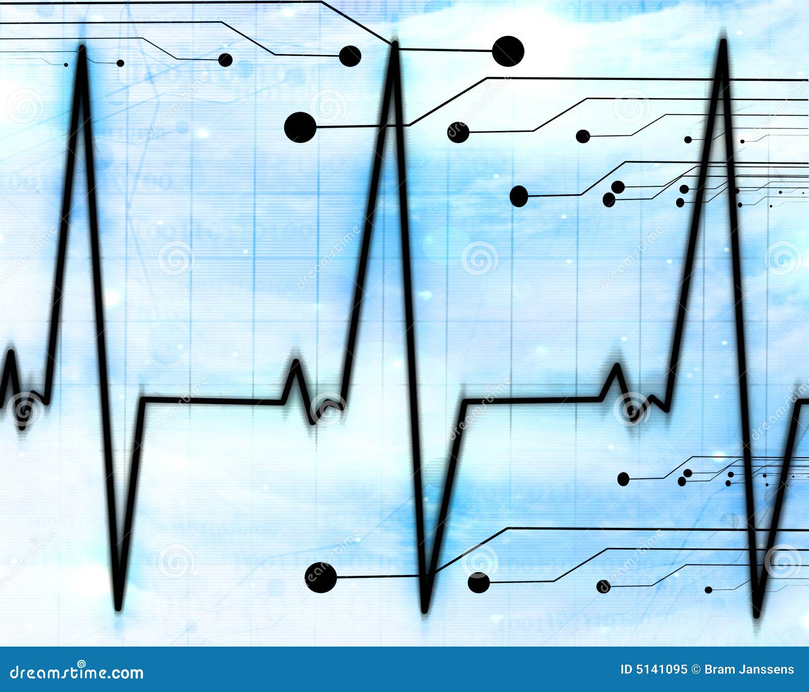 De monitor van het hart stock illustratie. Illustration of golven - 5141095