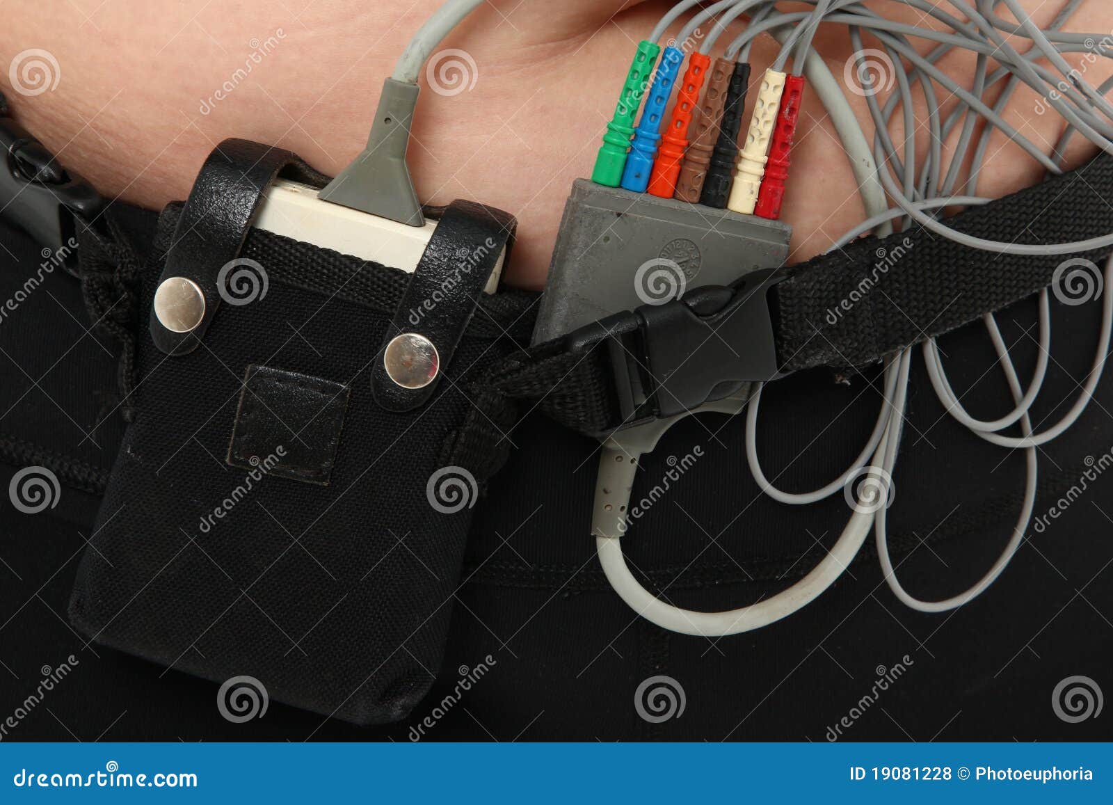 De Monitor Van Het Hart Van Holter Stock Foto - Image of activiteit ...