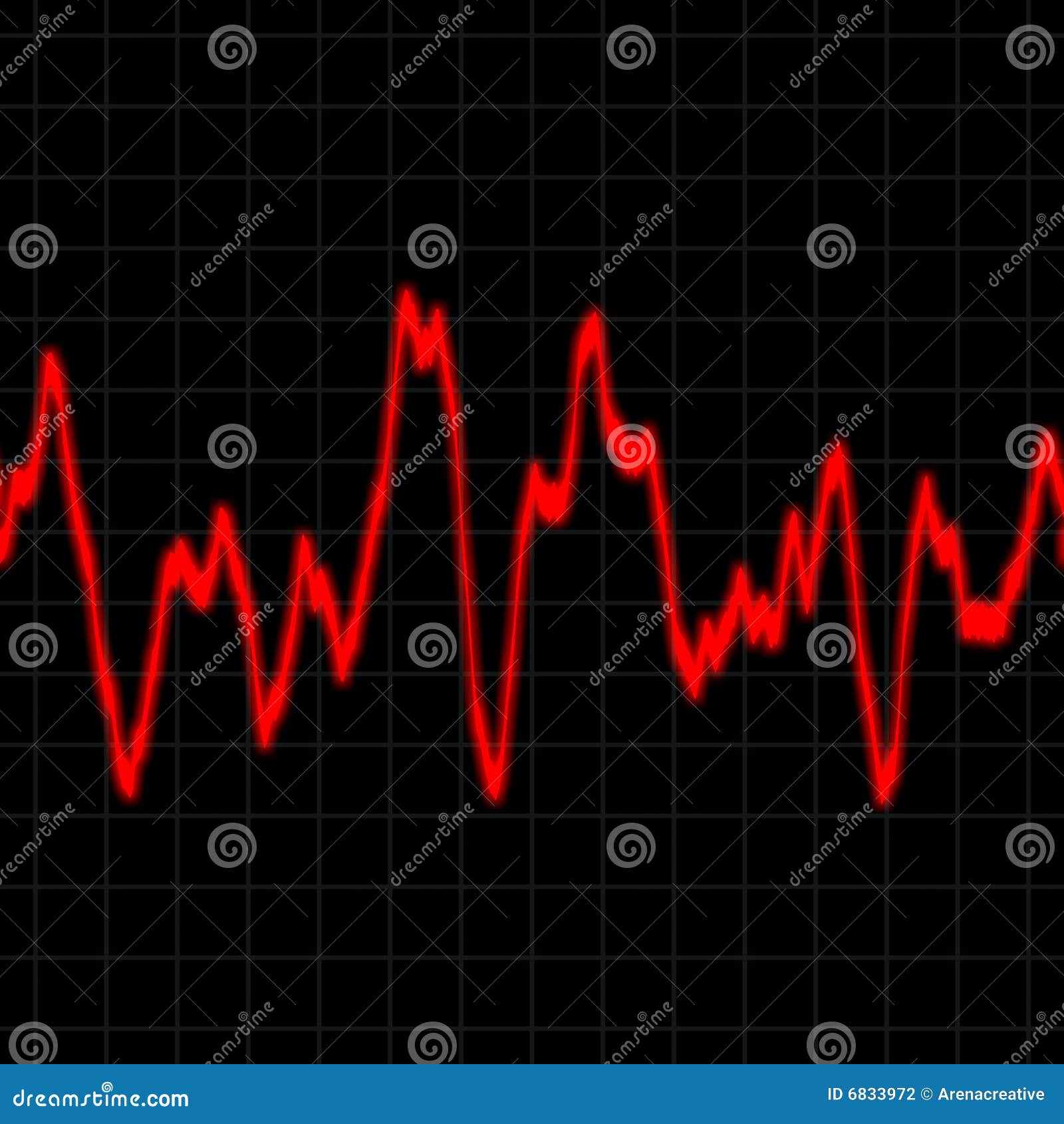 De Monitor Van Het Tarief Van Het Hart Stock Illustratie - Illustration ...