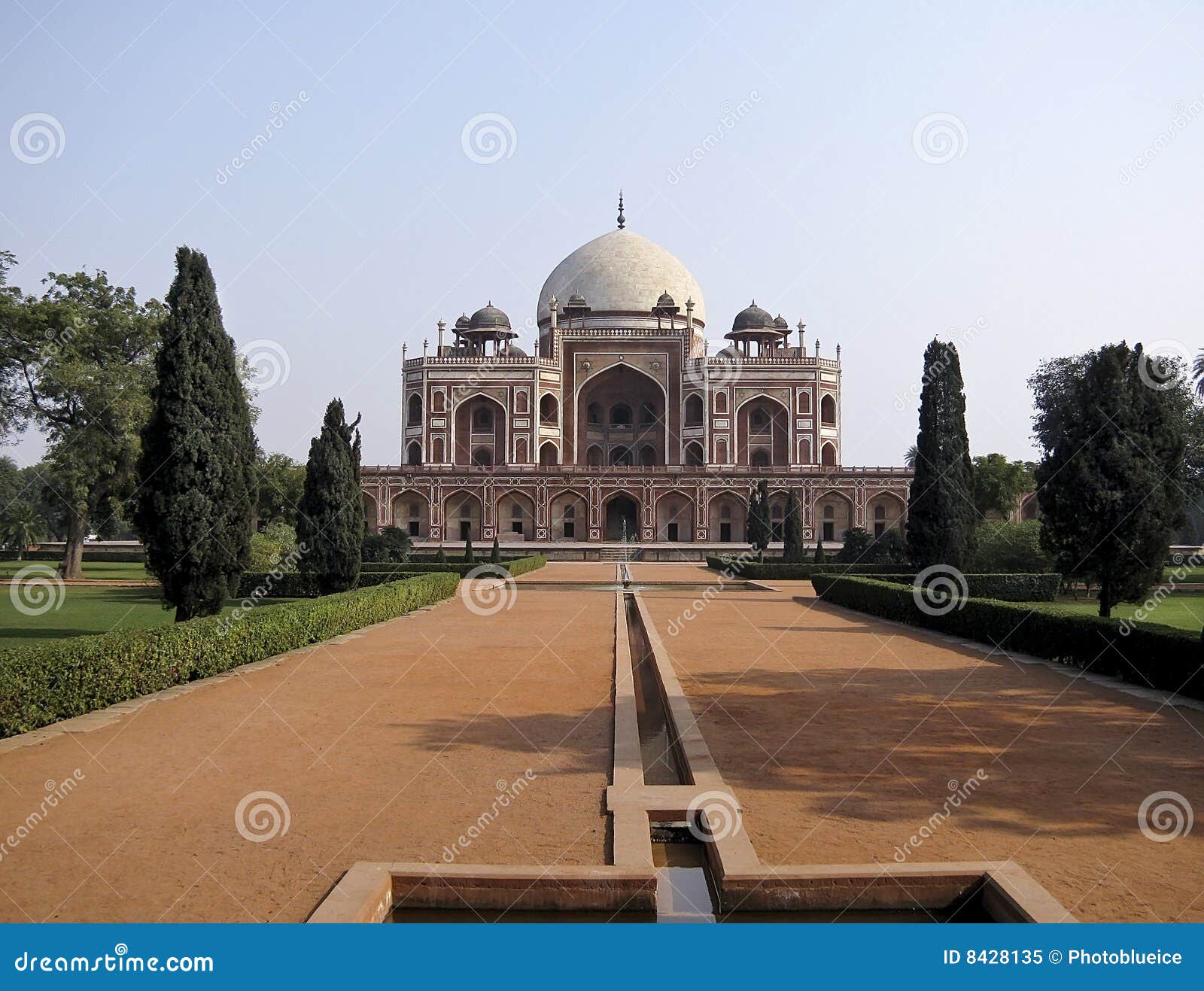 De Moskee Van Masjid Van Jama in Delhi India Stock Afbeelding - Image ...