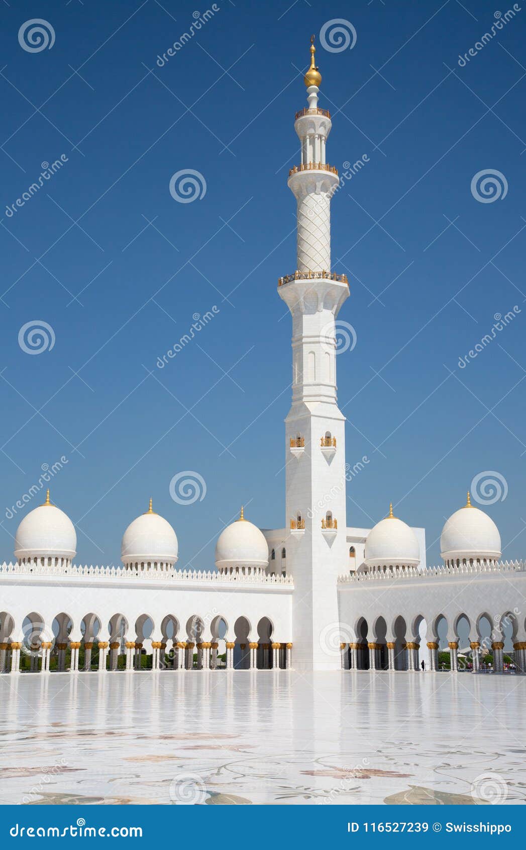 De Moskee Van Zayed Van De Sjeik Stock Afbeelding - Image of pelgrim ...