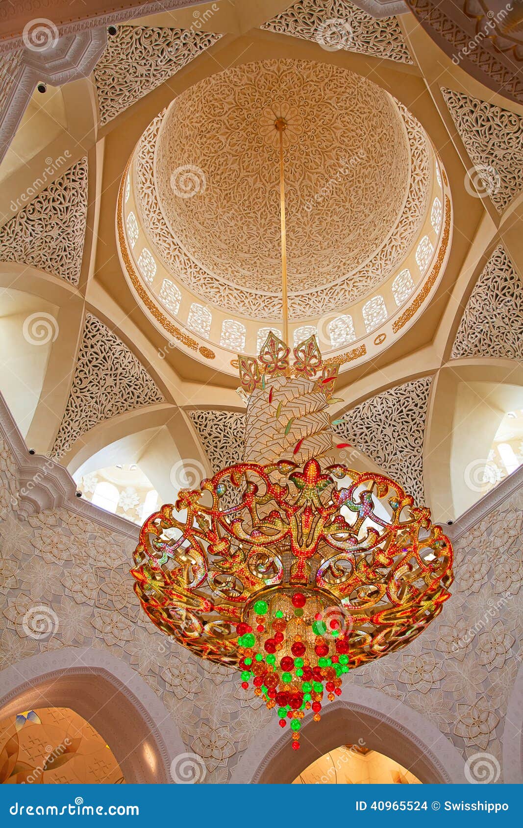 De Moskee Van Zayed Van De Sjeik Stock Foto - Image of azië, geloof ...