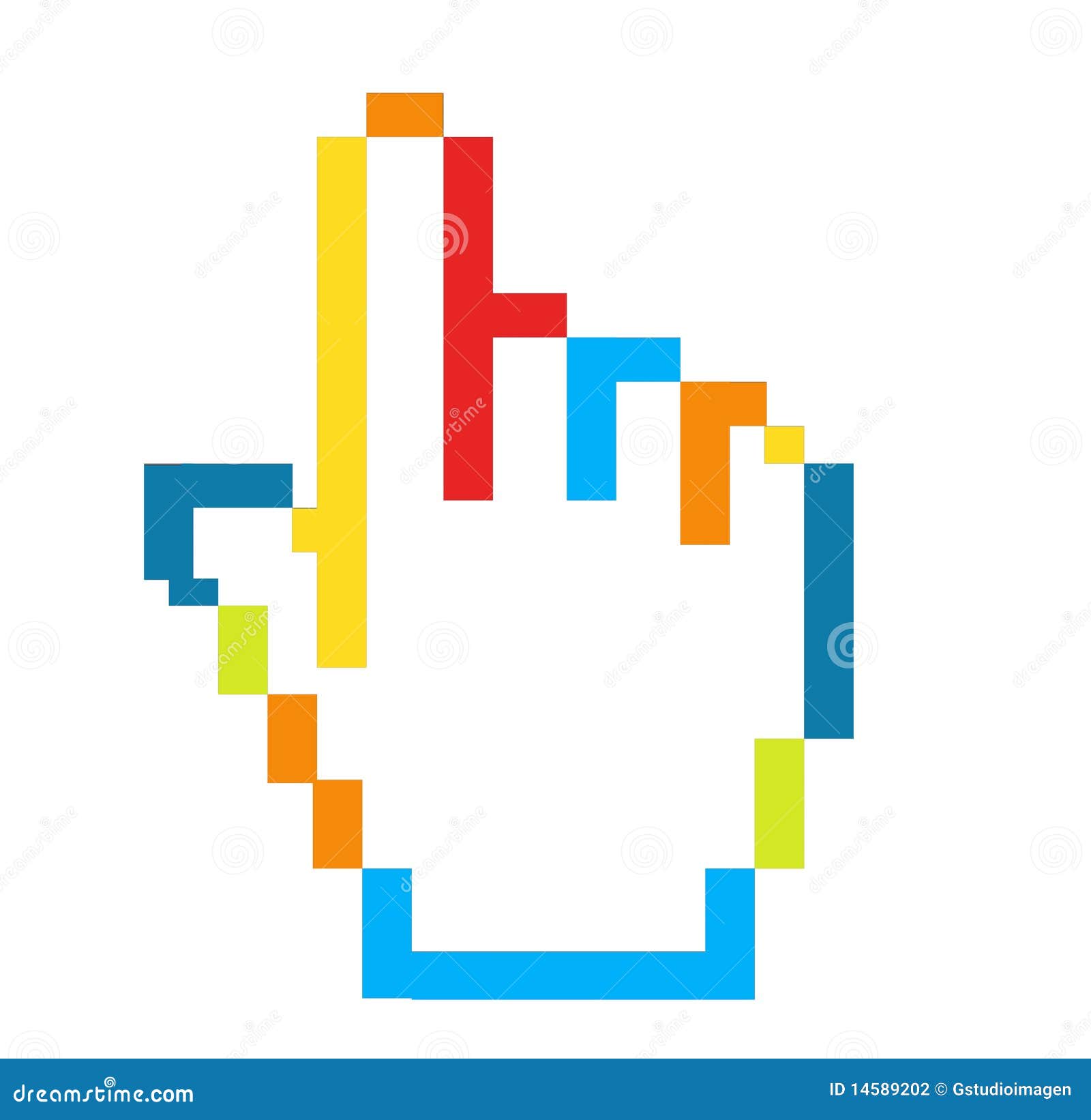 De muis van de hand stock illustratie. Illustration of grafisch - 14589202