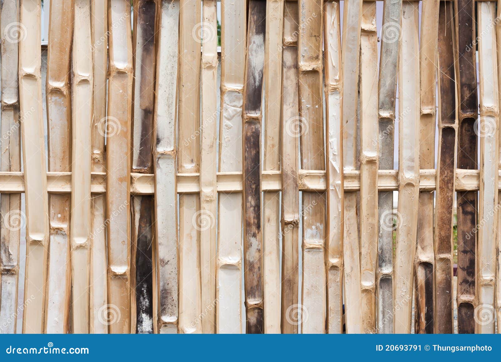 De muur van het bamboe stock afbeelding. Image of gevlecht - 20693791