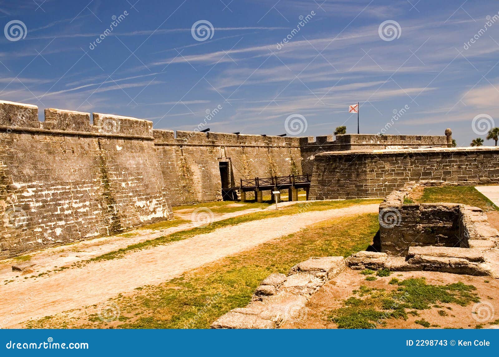 De Muur Van Het Fort En Fortingang Stock Afbeelding - Image of ...