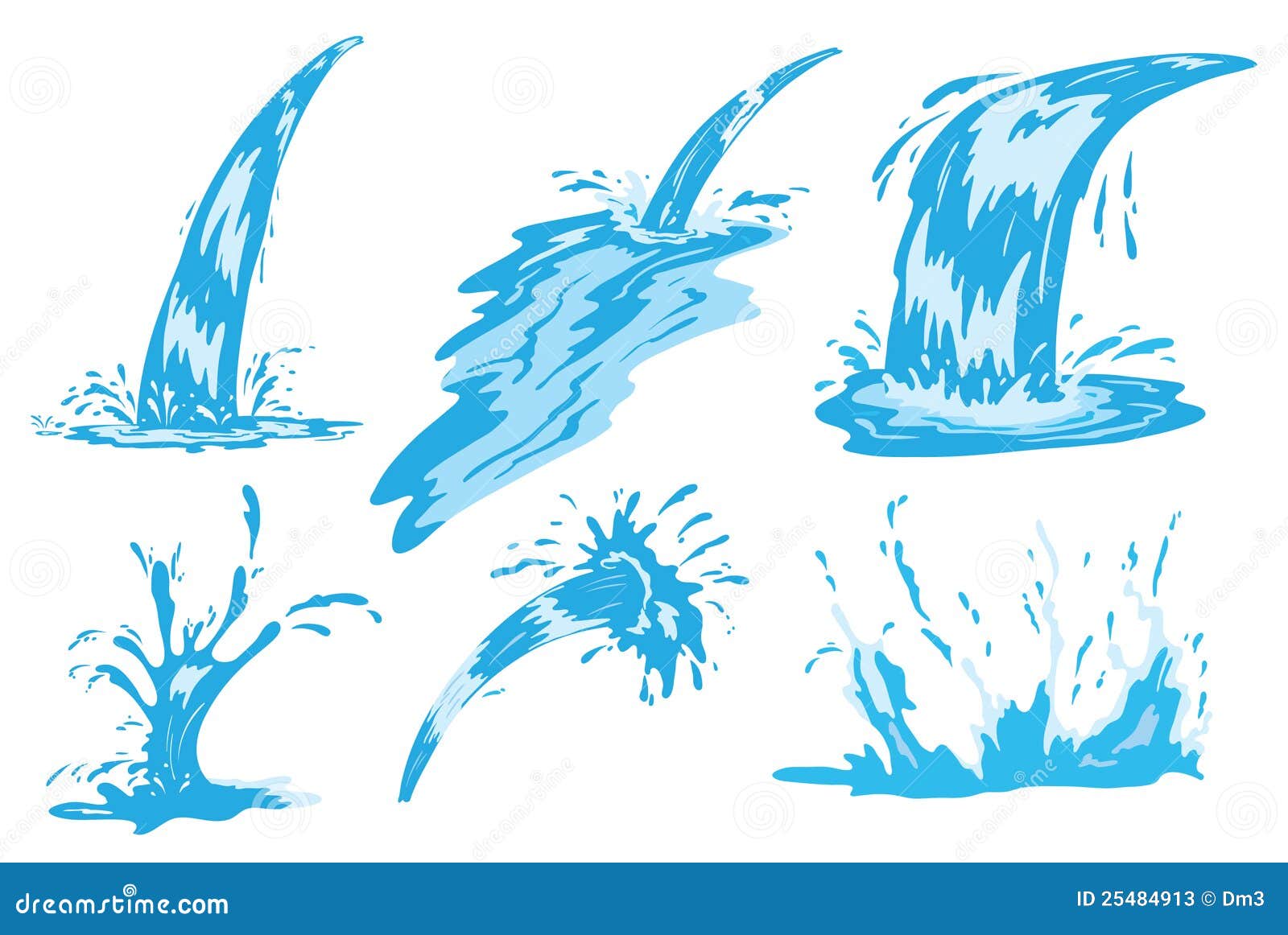 De Nevel Van Het Water En Straal Vector Illustratie - Illustration of ...