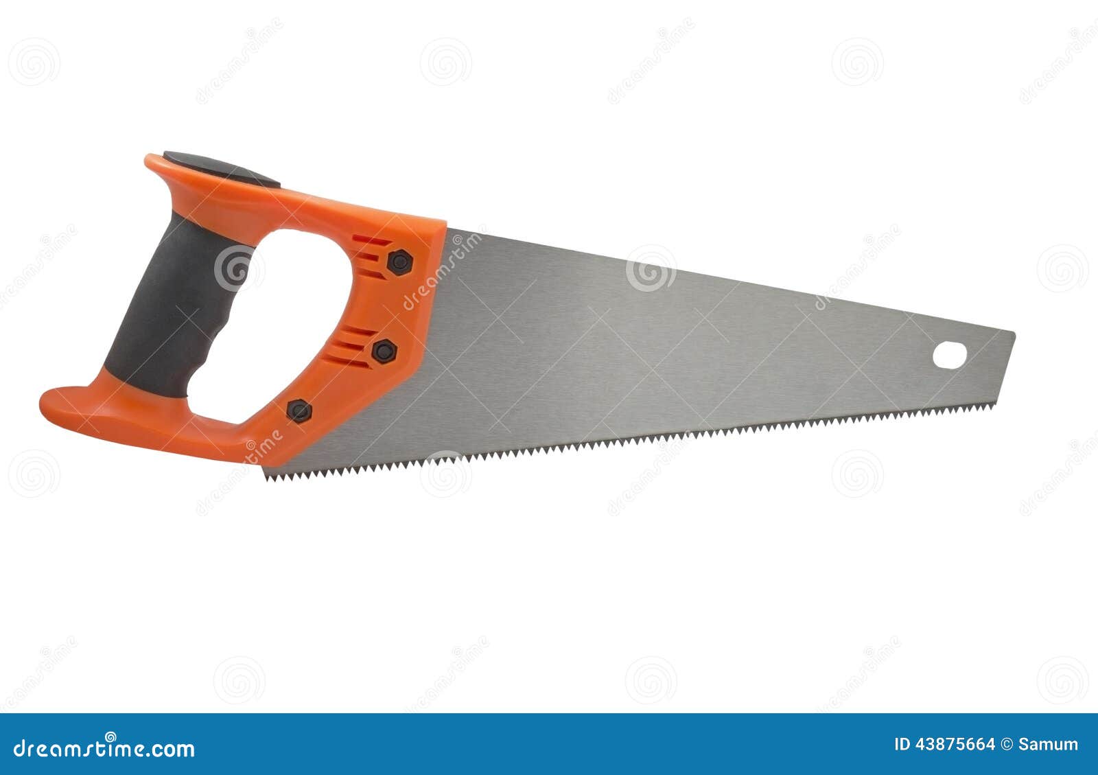 De nieuwe zaag stock foto. Image of timmerwerk, plastiek - 43875664