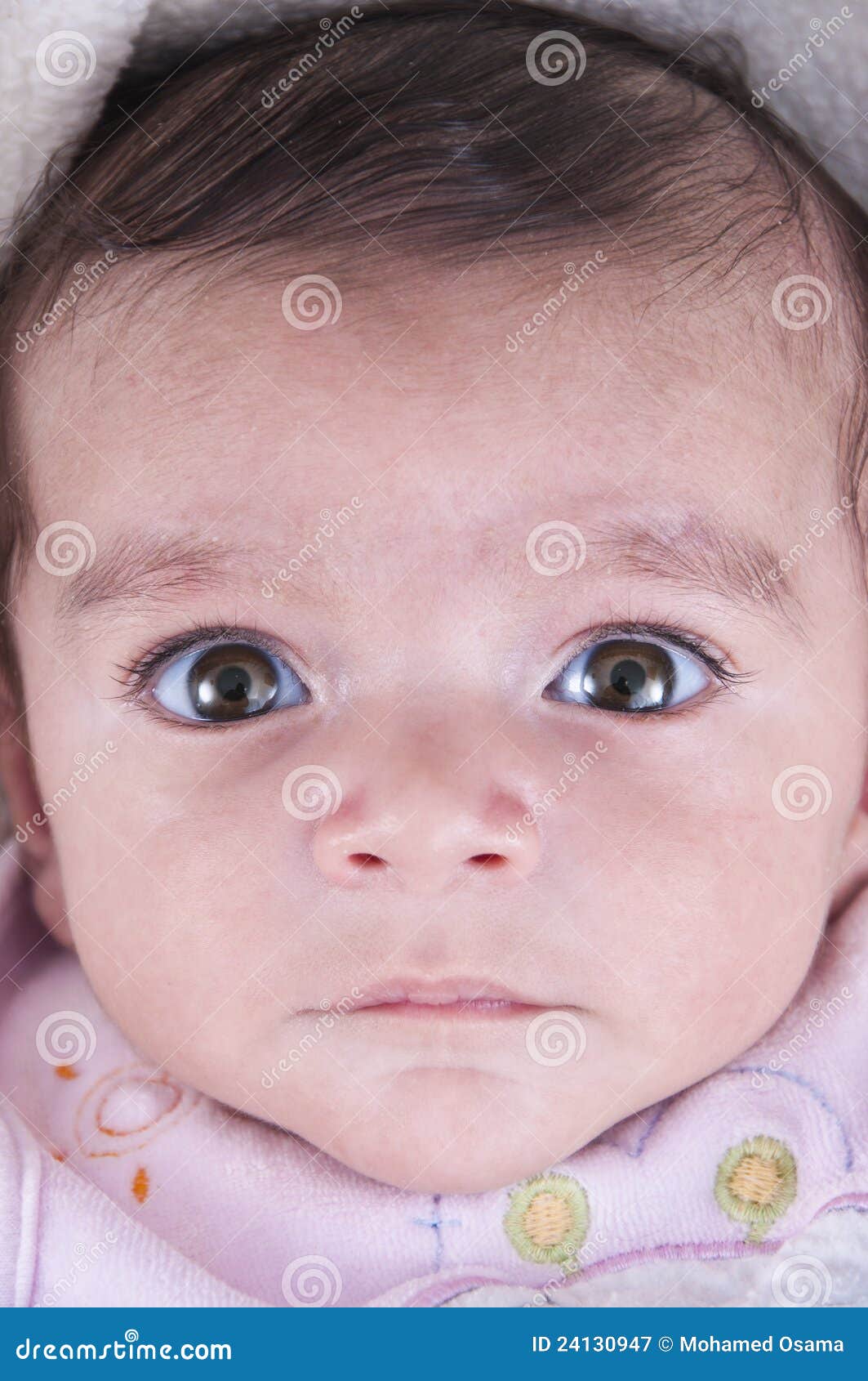 De Nieuwsgierige Ogen Van De Baby Stock Afbeelding - Image of baby ...