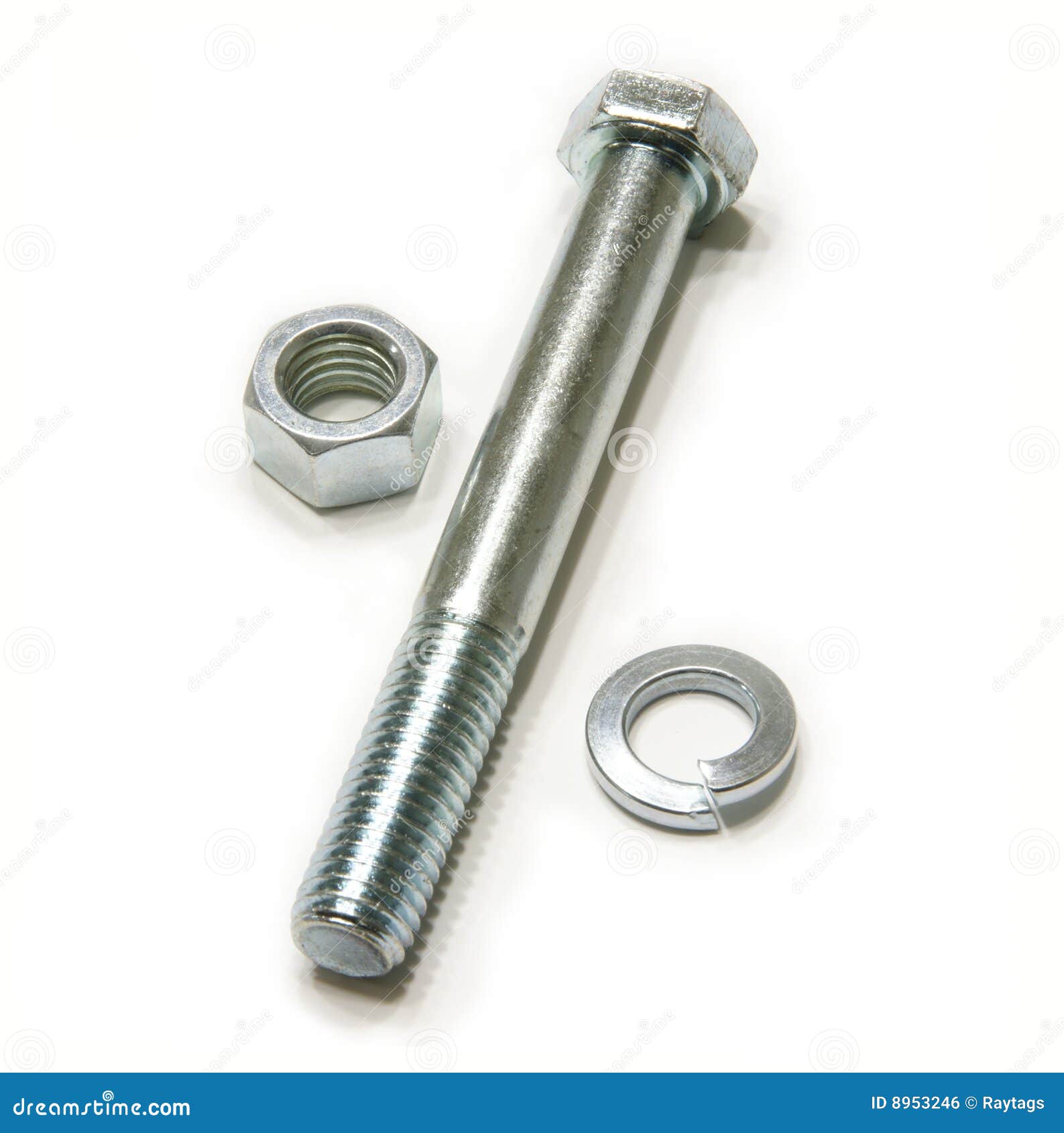 De Noot Van De Bout En Van De Schroef Stock Foto - Image of apparatuur ...