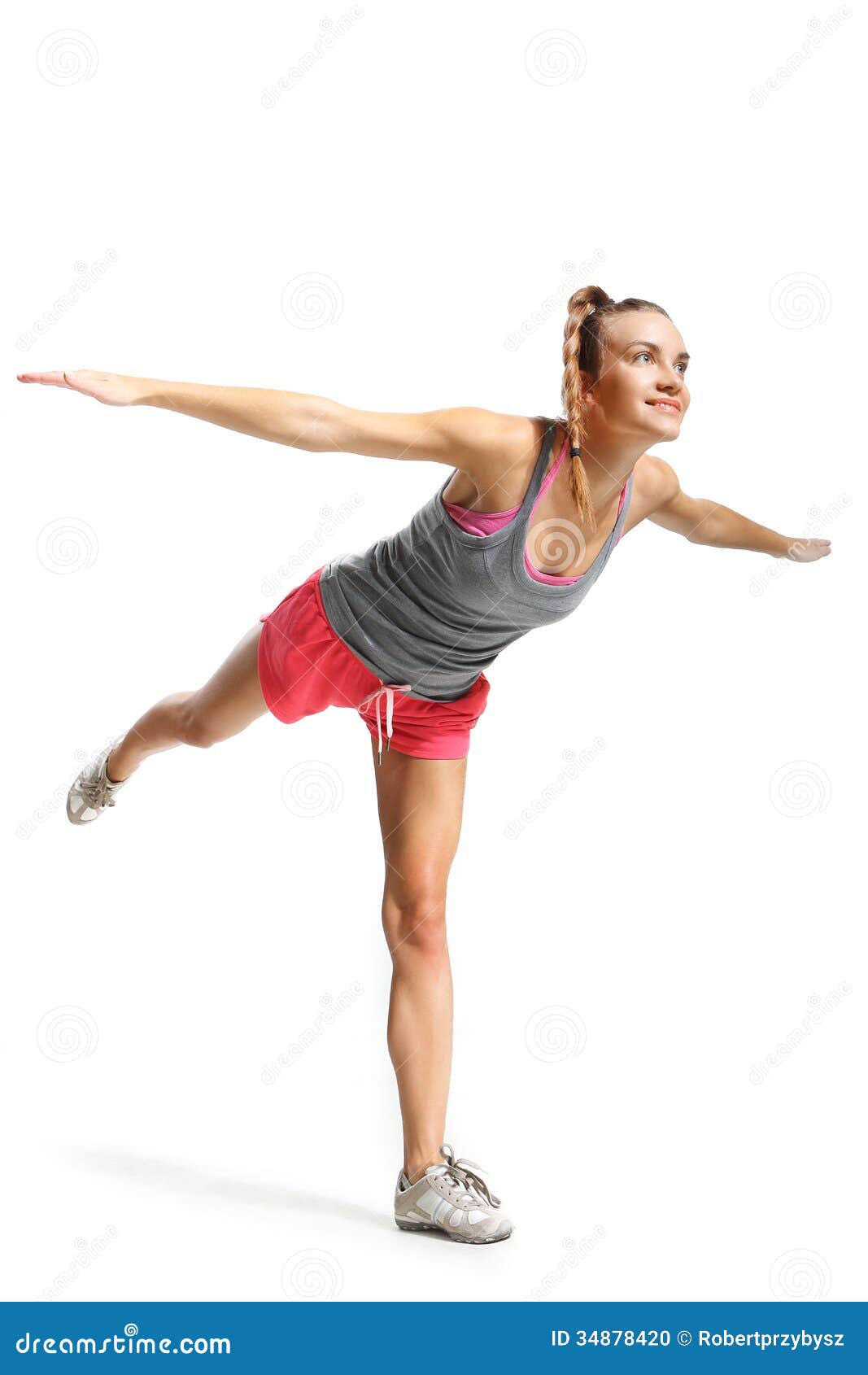 De oefeningen slikken stock foto. Image of lichaam, vreugde - 34878420