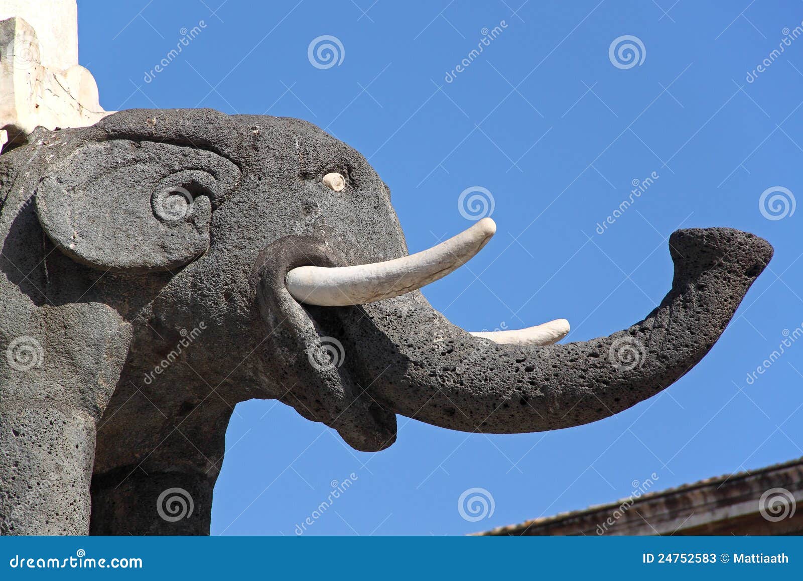 De Olifant, Symbool Van Catanië, Italië Stock Afbeelding - Image of ...